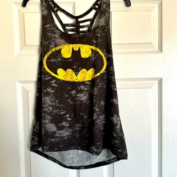 DC Comics | Tops | Batman Logo Gray Tie Dye Xl Tank Top | Poshmark